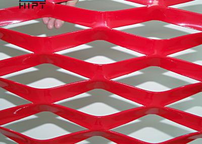 China 75mm Hole Expanded Mesh Panels / Aluminium Diamond Mesh Sheet Powder Coating for sale