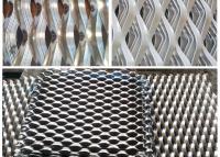 China 75mm Hole Expanded Mesh Panels / Aluminium Diamond Mesh Sheet Powder Coating for sale