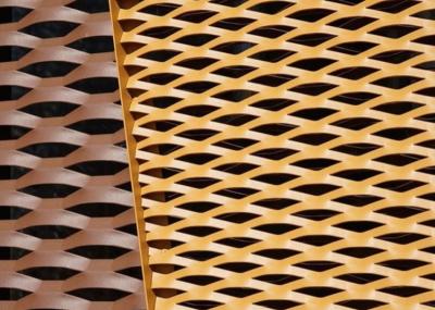 China Building Aluminum Expanded Metal Wire Mesh 3.0mm Thickness Anodized for sale