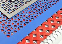 China Slotted Perforated Aluminum Sheet Metal Screen 0.3mm - 1.2mm Thickness for sale