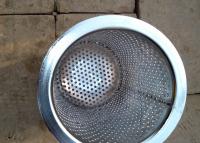 China 0.4mm Thickness Perforated Wire Mesh Metal Tube 200mm OD Mill Edge for sale