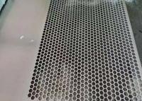 China 10mm Hexagonal Perforated Aluminum Sheet / Round Perforated Metal Polished for sale
