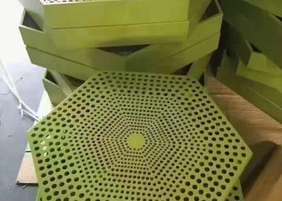 China Stainless Steel Decorative Perforated Sheet Metal Hexagonal 10mm Hole 3.5m Width for sale