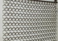 China 12m width Metal Mesh Ring Curtains 304 Stainless Steel Ring Mesh wearproof for sale