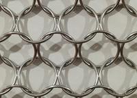 China 12m width Metal Mesh Ring Curtains 304 Stainless Steel Ring Mesh wearproof for sale