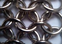 China Stainless Steel Wire Mesh Screen Lacquer Coating Metal Ring Curtains Decorative Wire Mesh for sale