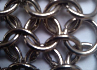China Stainless Steel Wire Mesh Screen Lacquer Coating Metal Ring Curtains Decorative Wire Mesh for sale