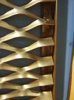China Aluminum expanded metal mesh Curtain Wall GOLD COPER COLOUR for sale