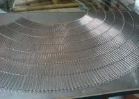 China Flat Flex 304 Stainless Steel Wire Mesh Conveyor Belt 220V for sale