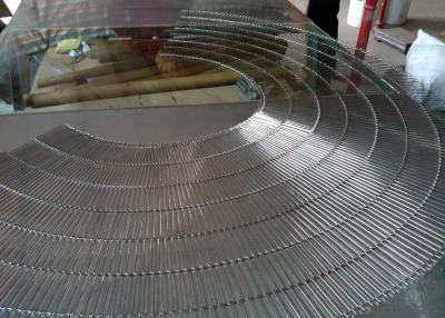China SS304 Flat Flex Conveyor Wire Belt 2.5mm Diameter For Food Delivery for sale