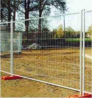 China Trapezoidal Portable Temporary Fence Galvanized Windproof Fence Panels Heat Treated for sale
