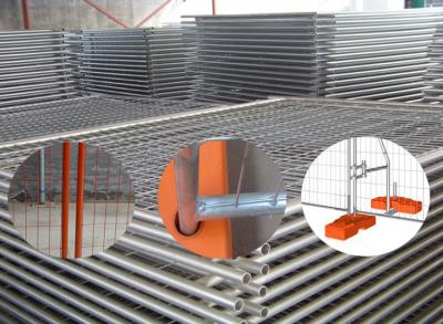 China Temporary Portable Metal Fence Panels / Steel Plate Fence 2.2m Width 5mm diameter for sale