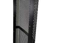 China Black Hexagonal Perforated Metal Speaker Grill Mesh SS 0.5mm Thickness for sale