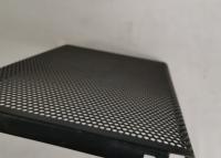 China Black Hexagonal Perforated Metal Speaker Grill Mesh SS 0.5mm Thickness for sale