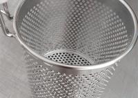 China 304 Perforated Stainless Steel Mesh / Filter Wire Mesh Cylindrical 5mm Hole for sale