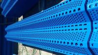 China Blue Perforated Windbreak Fence Panels 1.0mm Thickness For Noise Control for sale