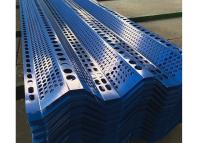 China 2.4m Length Wind Dust Fence / Perforated Metal Screen Wall Galvanized for sale