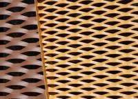 China 3MM 2MM Thickness Fluorocarbon Expanding Wire Mesh Aluminum Building Facade for sale