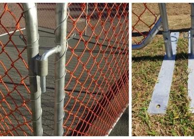 China Galvanized Trellis Wire Mesh Security Fence / Chain Link Temporary Fence 2.5mm diameter for sale