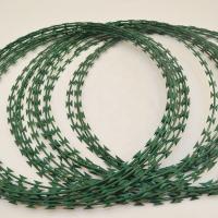 China razor barbed wire   barbed wire with blades   razor wire coil for sale