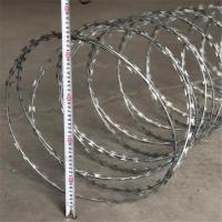 China razor barbed wire   barbed wire with blades   razor wire coil for sale