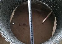 China Hot Dipped Galvanized Razor Barbed Wire BTO 22 450mm Coil 0.8mm thickness for sale