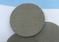 China Sintered Metal Disc Filter  SUS316L AISI316L 50 Micron Stainless Steel Sintered Filter 2.0mm Thickness for sale