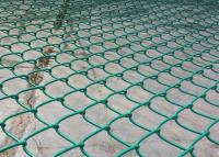 China 75x75 mm Wire Security Fence Panels / PVC Chain Link Fence galvanized for sale