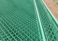 China 75x75 mm Wire Security Fence Panels / PVC Chain Link Fence galvanized for sale