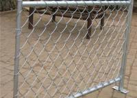 China 75x75 mm Wire Security Fence Panels / PVC Chain Link Fence galvanized for sale