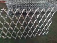 China CBT 65 Razor Blade Wire Fence Hot Dipped Galvanized 0.5mm Thickness for sale