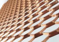 China 3MM 2MM Thickness Fluorocarbon Expanding Wire Mesh Aluminum Building Facade for sale