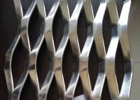 China 3MM 2MM Thickness Fluorocarbon Expanding Wire Mesh Aluminum Building Facade for sale