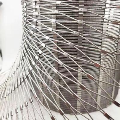 China Zoo 304 Stainless Steel Rope Mesh Netting Fence 1.5mm Diameter for sale