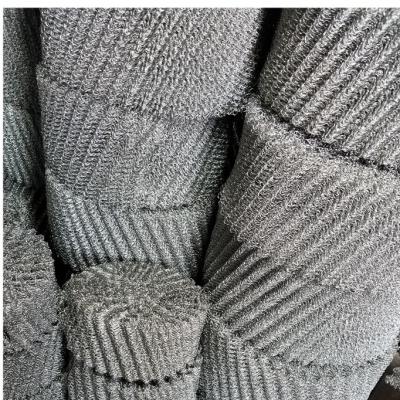 China 316 Knitted Stainless Steel Wire Mesh 2.5mm Thickness 500mm Width For Filtering for sale