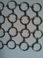 China Stainless Steel Wire Mesh Screen Lacquer Coating Metal Ring Curtains Decorative Wire Mesh for sale