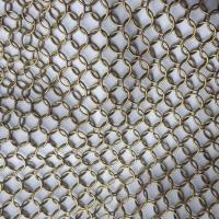 China Stainless Steel Wire Mesh Screen Lacquer Coating Metal Ring Curtains Decorative Wire Mesh for sale
