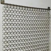 China 9x12 Aluminum Link Chain Decorative Mesh Curtain 2mm Diameter for sale