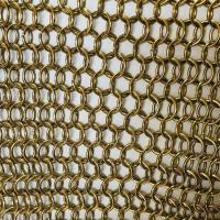 China Beautiful Gold Ring Decorative Wire Mesh 1.0mm Diameter for sale