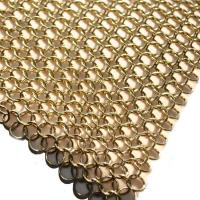 China Beautiful Gold Ring Decorative Wire Mesh 1.0mm Diameter for sale