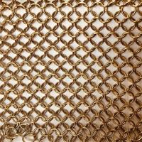 China Beautiful Gold Ring Decorative Wire Mesh 1.0mm Diameter for sale