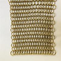 China Beautiful Gold Ring Decorative Wire Mesh 1.0mm Diameter for sale