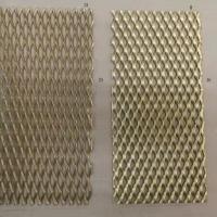 China Brass 0.3mm Thick Expanded Metal Wire Mesh Diamond Hole for sale
