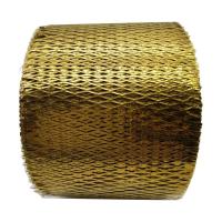 China Brass 0.3mm Thick Expanded Metal Wire Mesh Diamond Hole for sale
