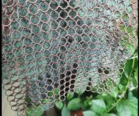 China Gold Metal 1.5mm Decorative Wire Mesh Chain Link Fence Screen Customization for sale