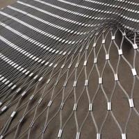 China 1mm Stainless Steel Cable Mesh  Hole Size 7 × 7 7 × 19 1 × 19cm Strong Flexible for sale