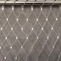 China 1mm Stainless Steel Cable Mesh  Hole Size 7 × 7 7 × 19 1 × 19cm Strong Flexible for sale