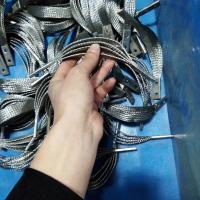 China Flat Flexible Bare 3.5mm Braided Stainless Steel Wire for sale