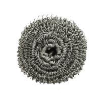China 8x6cm 410 Stainless Steel Wool Wire Cleaning Ball Kitchen Scourer for sale