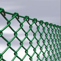 China Galvanized 1.8mm Pvc Chain Link Fence For Park for sale